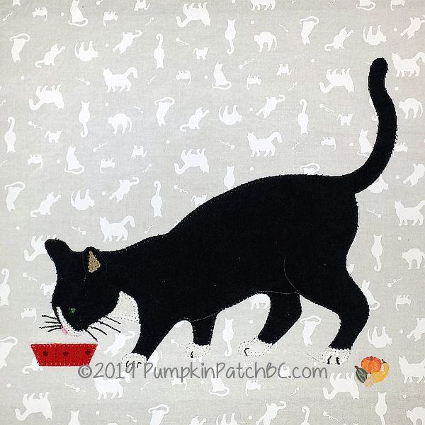 Tuxedo Cats BOM – Block #6 - Pumpkin Patch