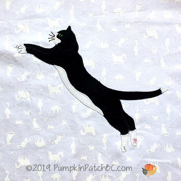 Tuxedo Cats BOM – Block #11 - Pumpkin Patch